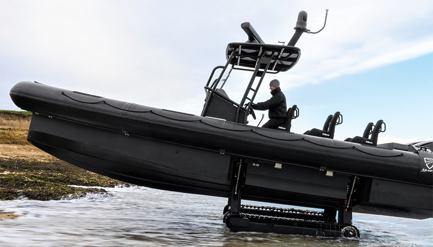 Boat With Tracks Makes Inroads