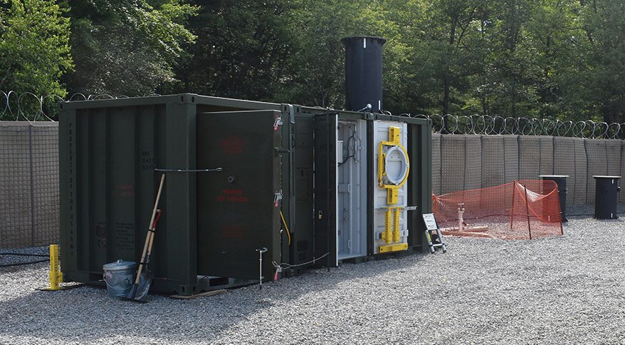 Container System Replaces Hazardous Burn Pits